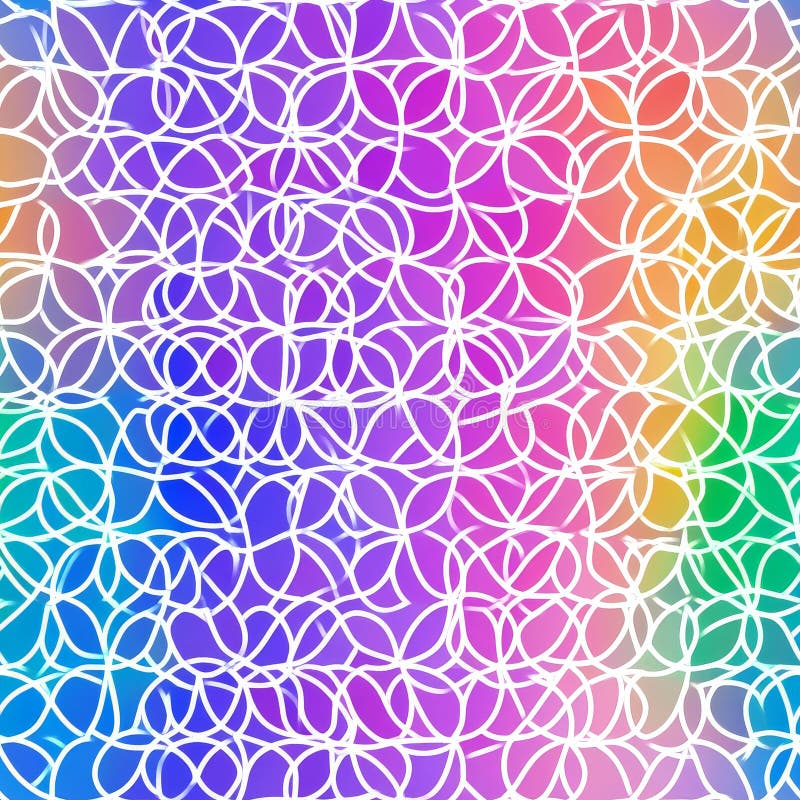 A Dazzling Kaleidoscope Pattern, Where Overlapping Circles Form ...