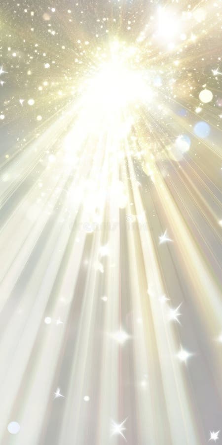Dazzling Light on an Untouched White Background with Sparkles Stock ...