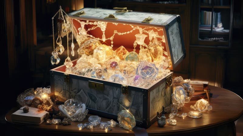 Dazzling pandora box stock illustration. Illustration of allure - 371790445