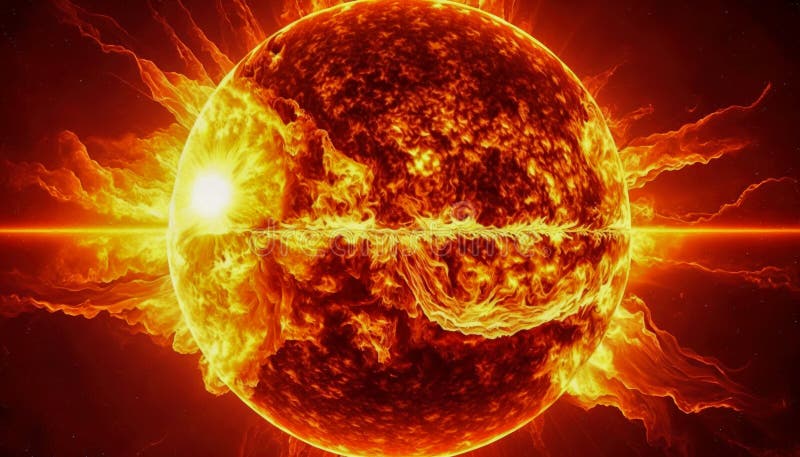 The Dazzling Power of Sun Explosion in Space with Fire and Flares ...