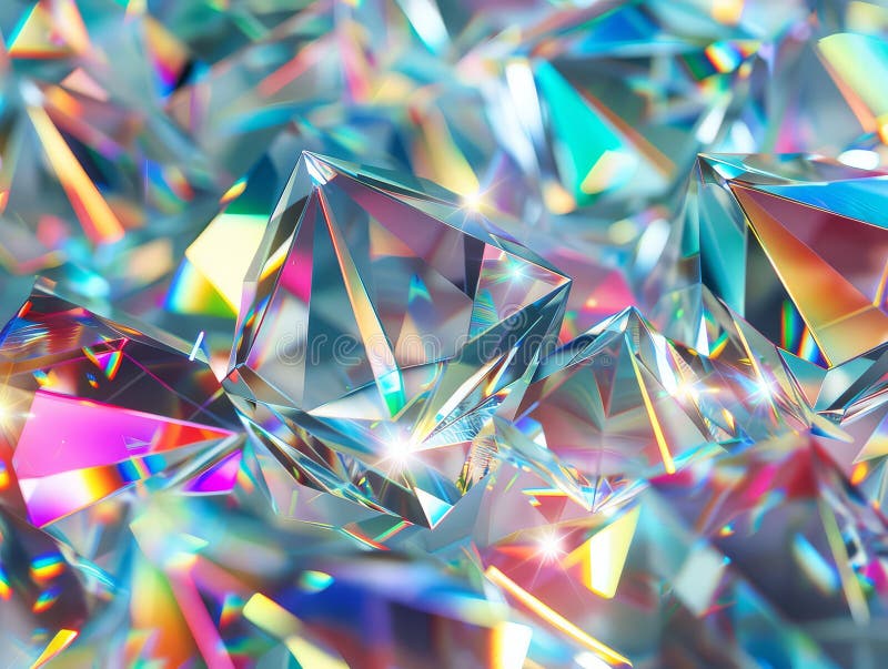 Dazzling Prismatic Array Showcases Colorful Gemstones Stock ...