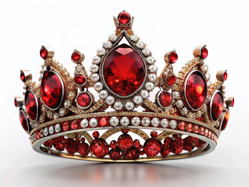 Exquisite Ruby Tiara a Sparkling Crown of Regal Grandeur Perfect for ...