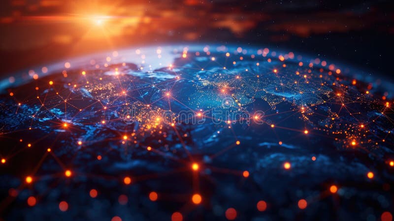 A Dazzling View of Earth from Space, Illuminated by Network-connected ...