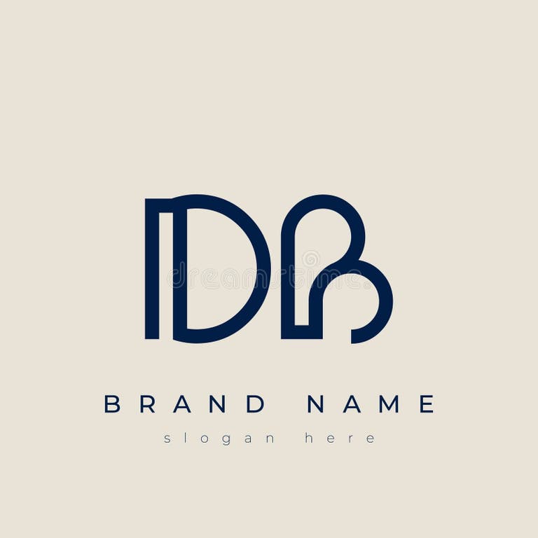 DB Alphabet Letter Icon Logo Stock Vector - Illustration of background ...