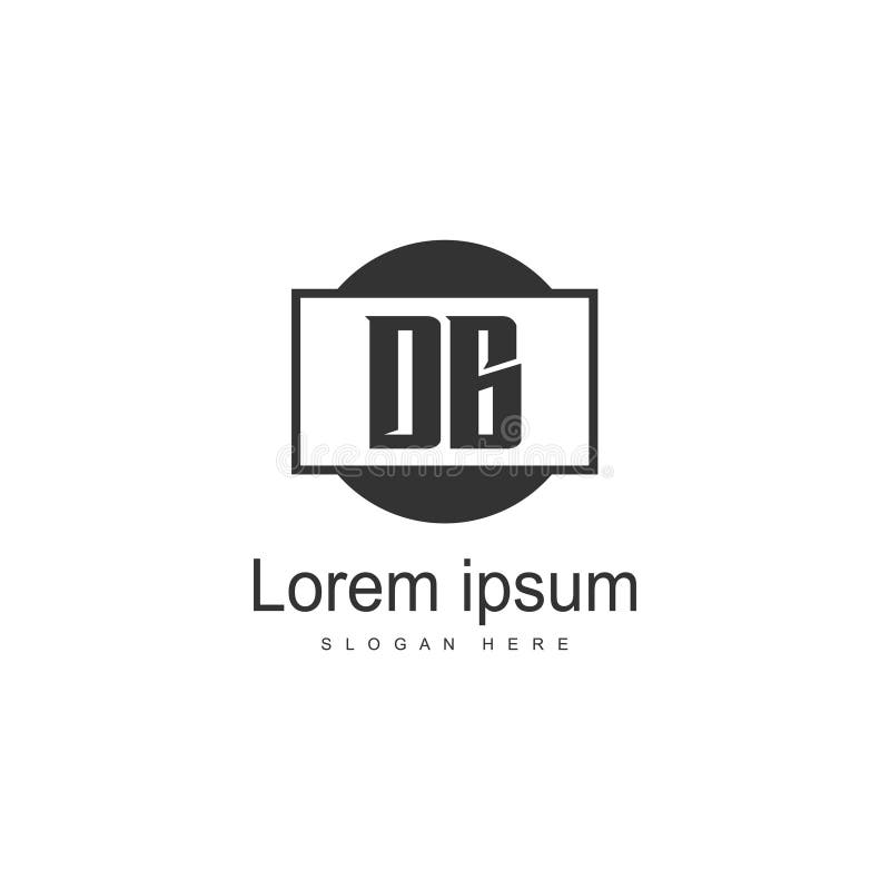 DB Letter Logo Design. Creative Modern DB Letters Icon Illustration ...
