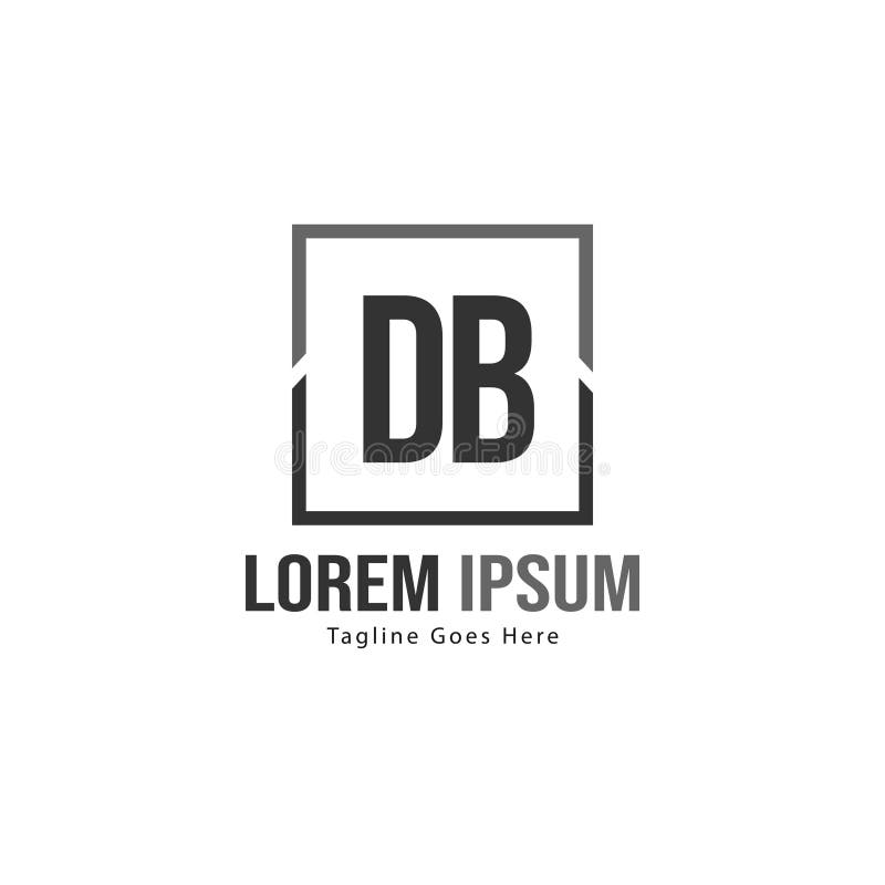 DB Letter Logo Design. Creative Modern DB Letters Icon Illustration ...