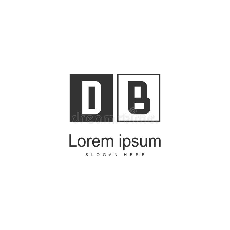 DB Letter Logo Design. Creative Modern DB Letters Icon Illustration ...