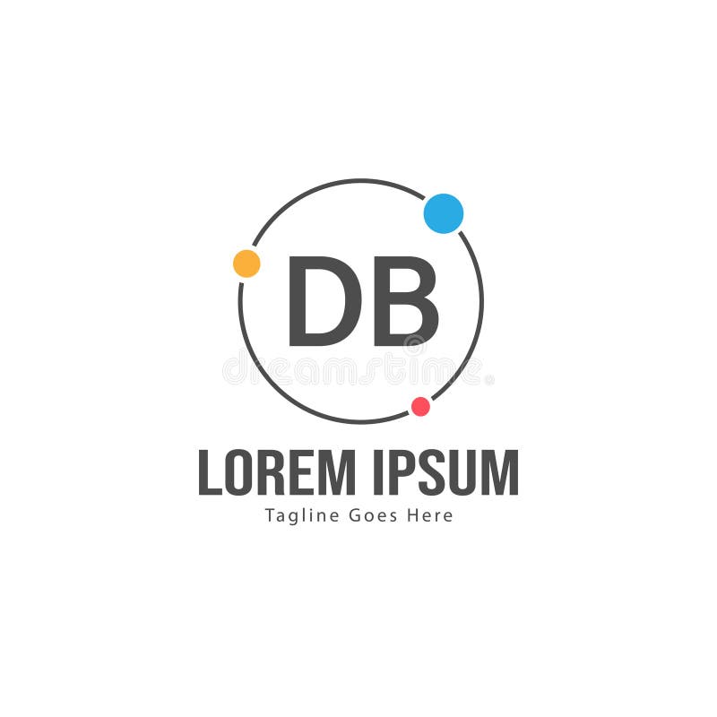 DB Letter Logo Design. Creative Modern DB Letters Icon Illustration ...