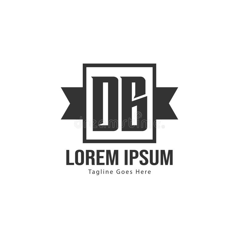 DB Letter Logo Design. Creative Modern DB Letters Icon Illustration ...