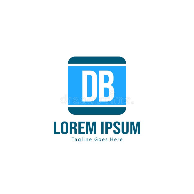 DB Letter Logo Design. Creative Modern DB Letters Icon Illustration ...