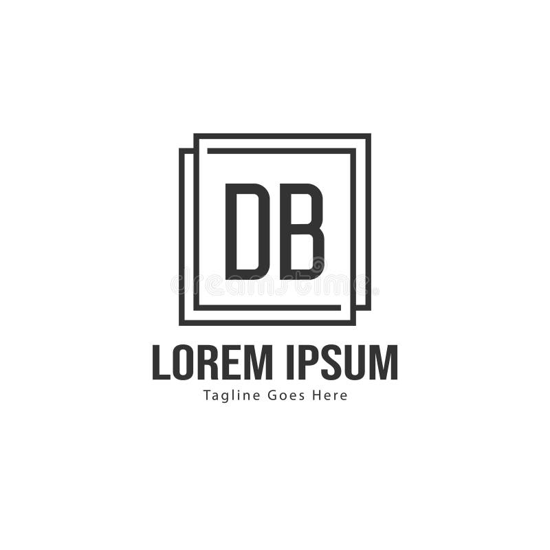 DB Letter Logo Design. Creative Modern DB Letters Icon Illustration ...