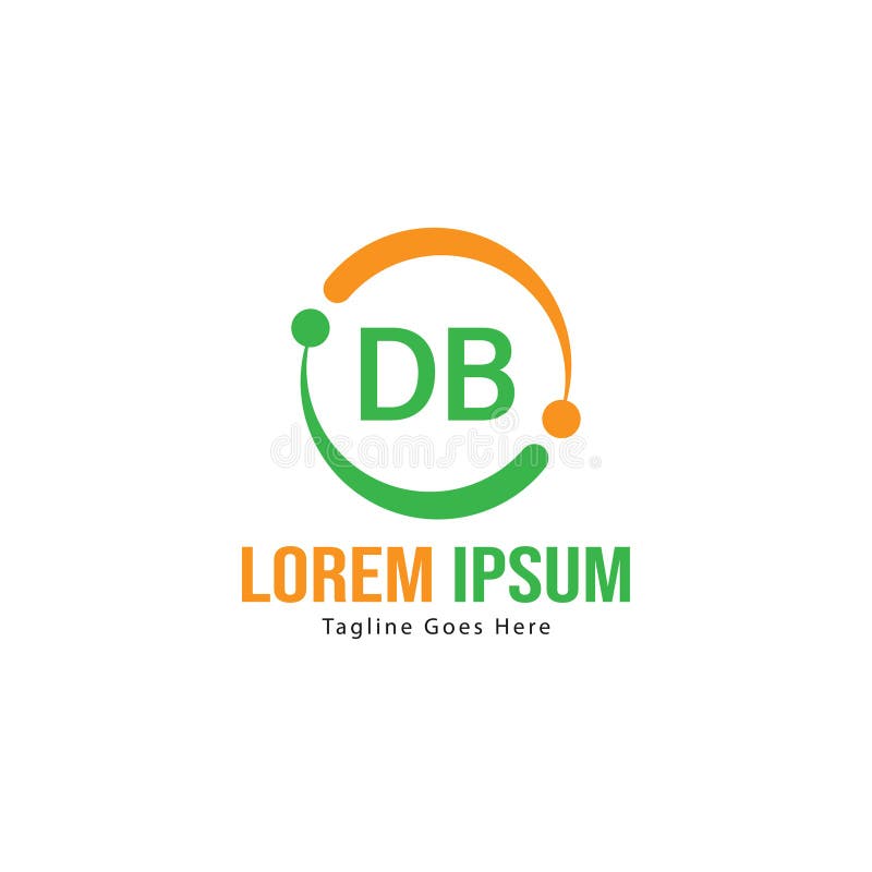 DB Letter Logo Design. Creative Modern DB Letters Icon Illustration ...