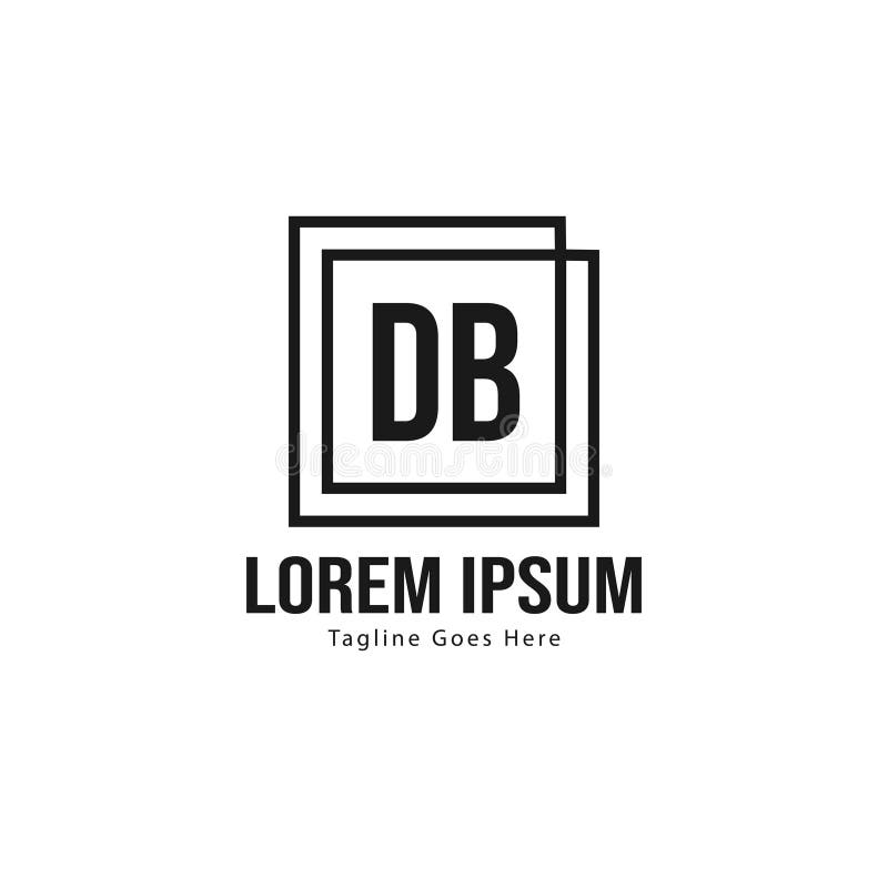 DB Letter Logo Design. Creative Modern DB Letters Icon Illustration ...