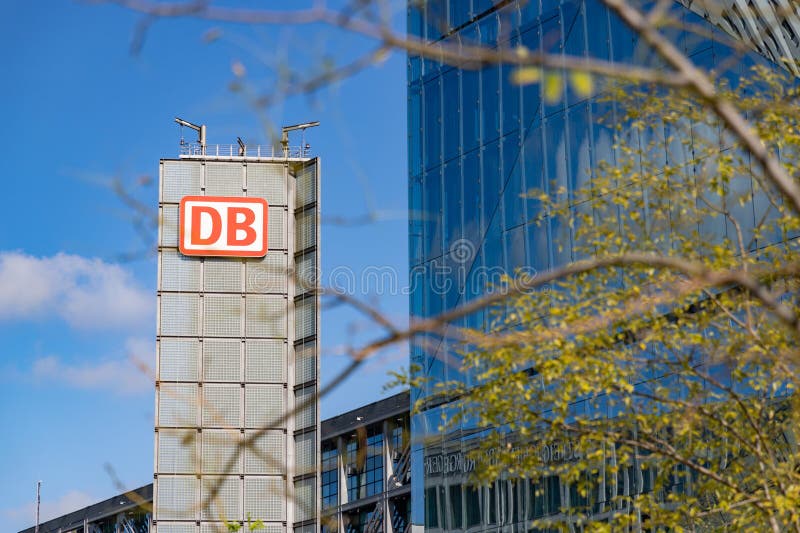 DB Logo at the Berlin Central Station Editorial Photo - Image of ...