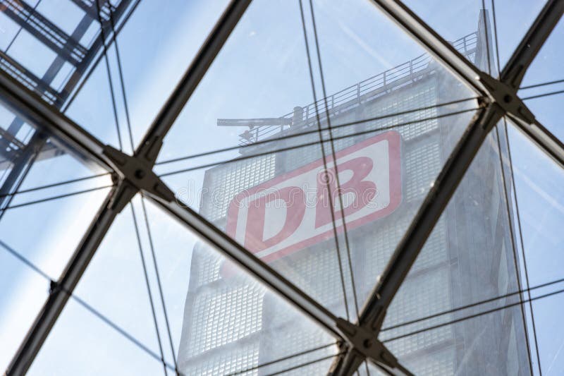 DB Logo at the Berlin Central Station Editorial Photo - Image of logo ...