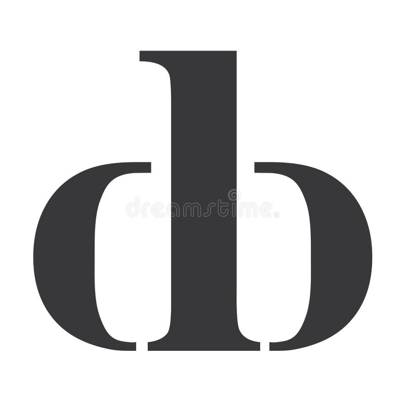 Db Monogram Cool Vector Logo Stock Vector - Illustration of copperlock ...
