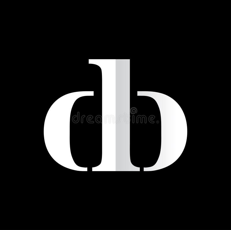 Db Monogram Cool Vector Logo Stock Vector - Illustration of coffee ...