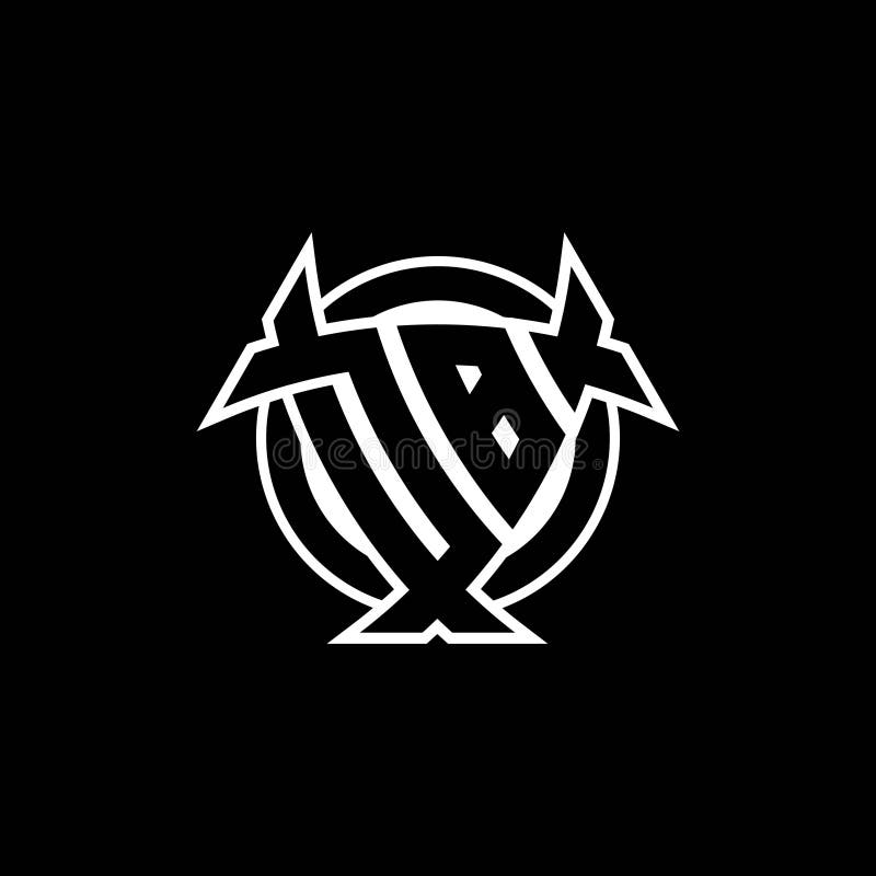 DB Logo Monogram Triangle Shield and Circle Shape Stock Vector ...