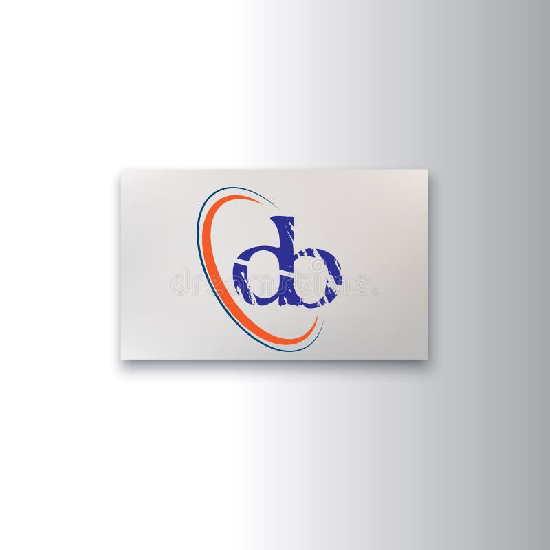 DB Text Logo Design stock vector. Illustration of brand - 261005051