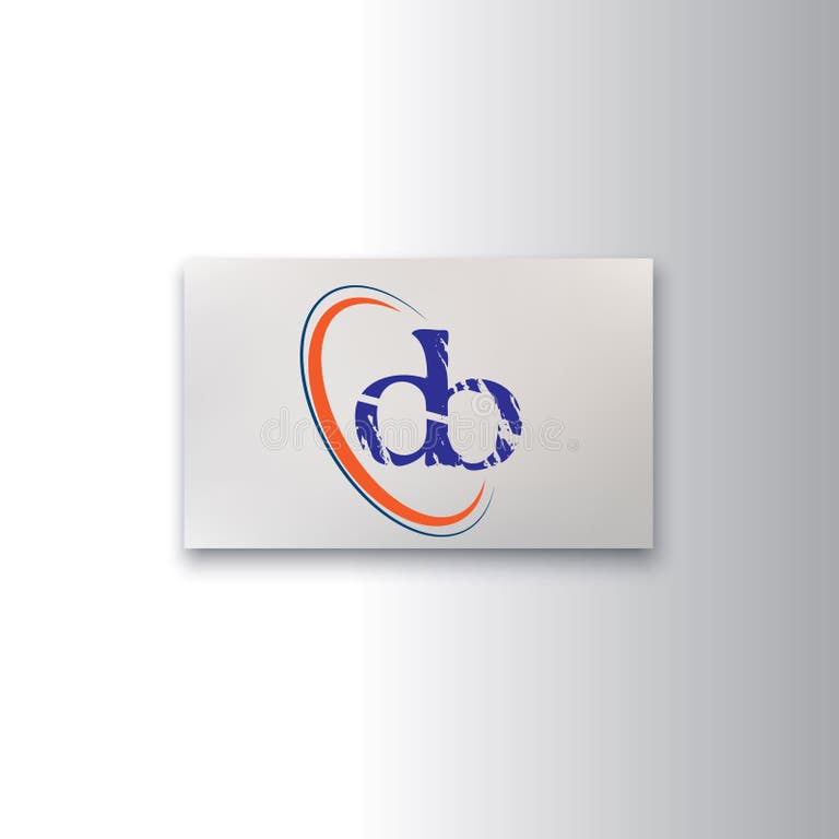 DB Text Logo Design stock vector. Illustration of brand - 261005051