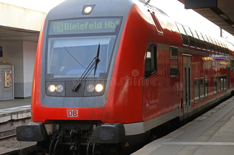 DB Train Bielefeld editorial photo. Image of travel - 329308826