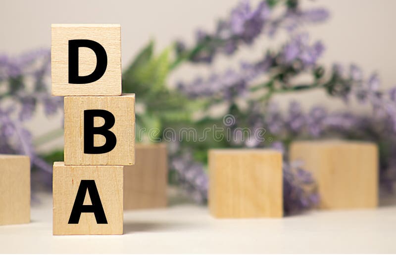 DBA - Acronym from Wooden Blocks with Letters, DataBase Administrator ...