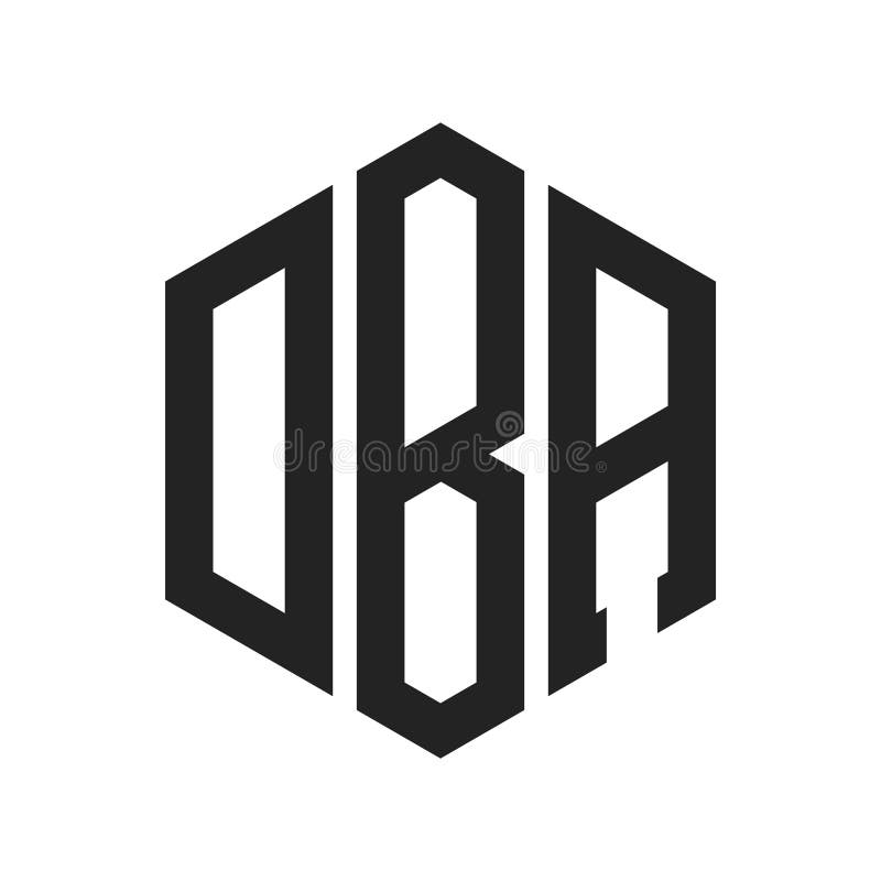DBA Logo Design. Initial Letter DBA Monogram Logo Using Hexagon Shape ...