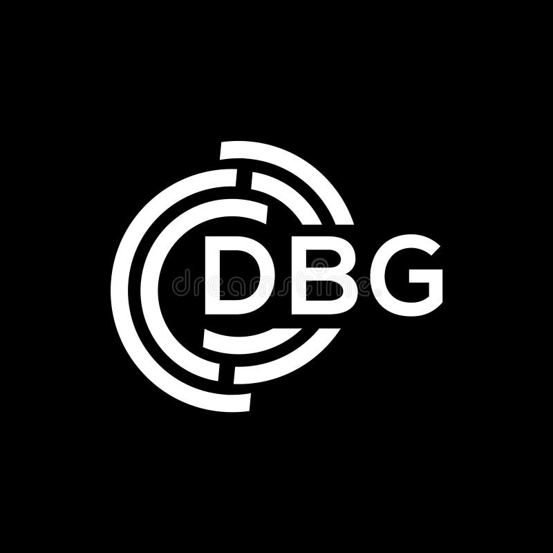 DBG Letter Logo Design on Black Background. DBG Creative Initials ...