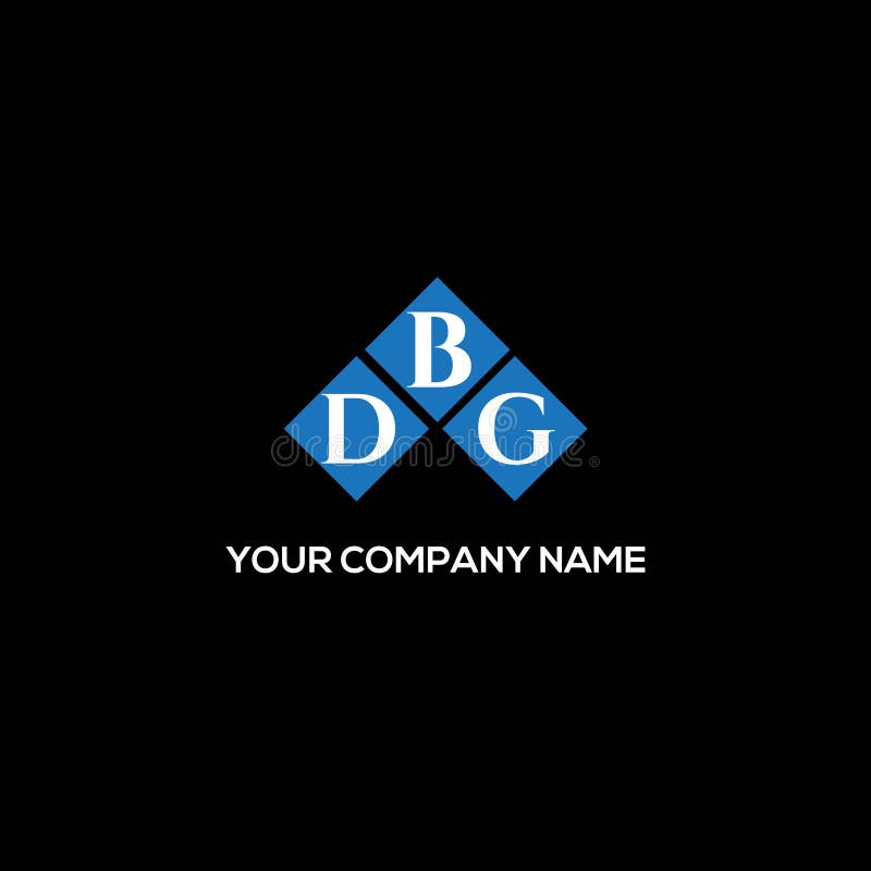 DBG Letter Logo Design on BLACK Background. DBG Creative Initials ...