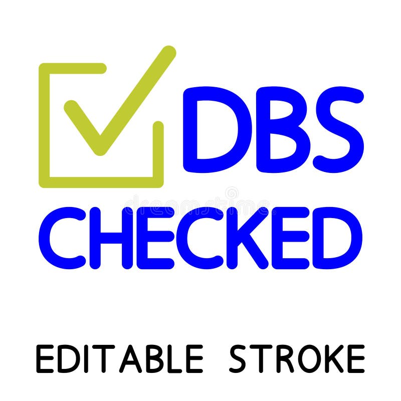 DBS Checked Icon. Round Stamp with Check Mark Inside Stock Vector ...