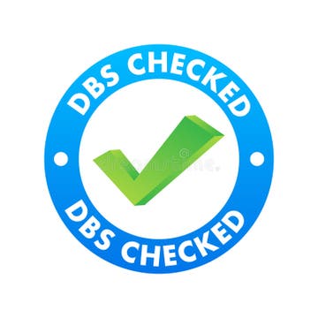 DBS Checked Sign. Disclosure and Barring Service. Vector Stock ...