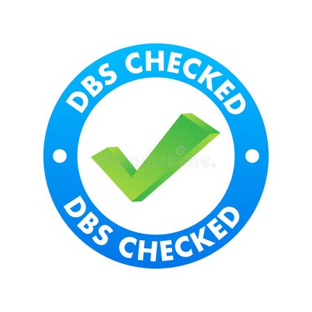 DBS Checked Sign. Disclosure and Barring Service. Vector Stock ...