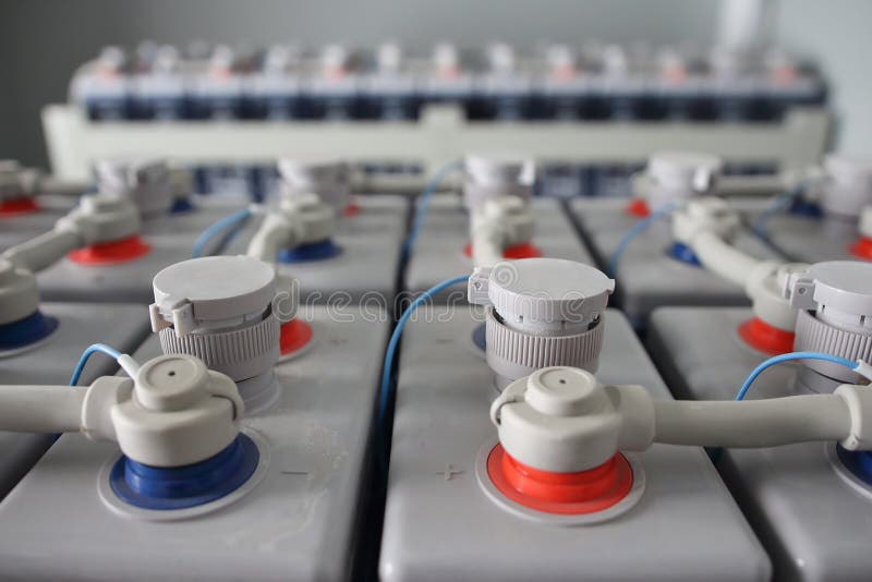 DC Battery Plus Minus Contact Stock Photo - Image of large, voltage ...