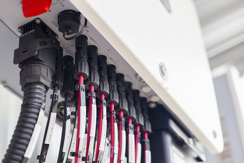 DC Cable Connects Electricity from the Solar Panel To the Inverter ...