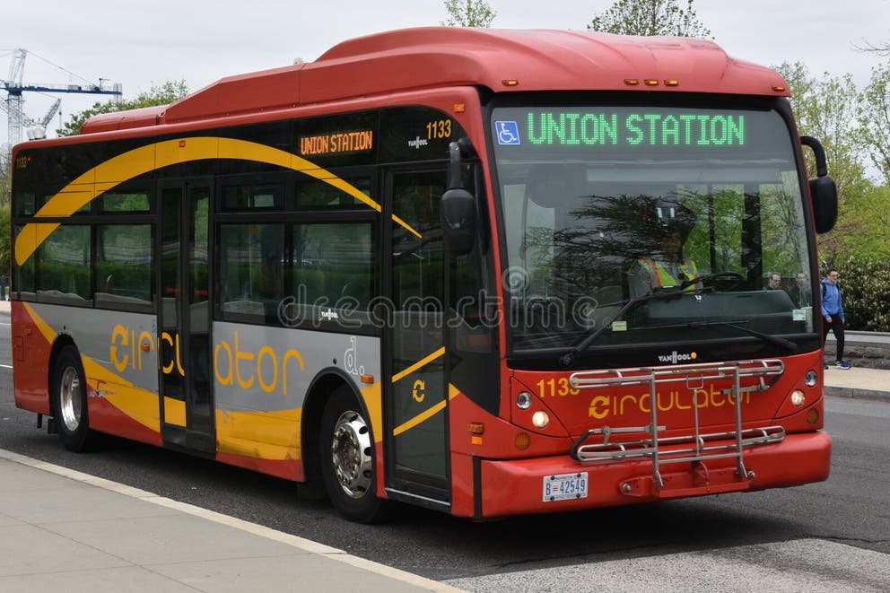 DC Circulator Bus in Washington, DC Editorial Image - Image of ...