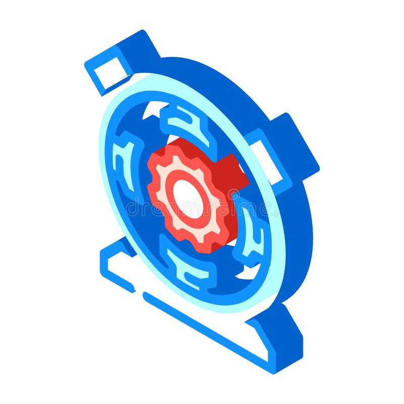 Dc Generator Electrical Engineer Isometric Icon Vector Illustration ...