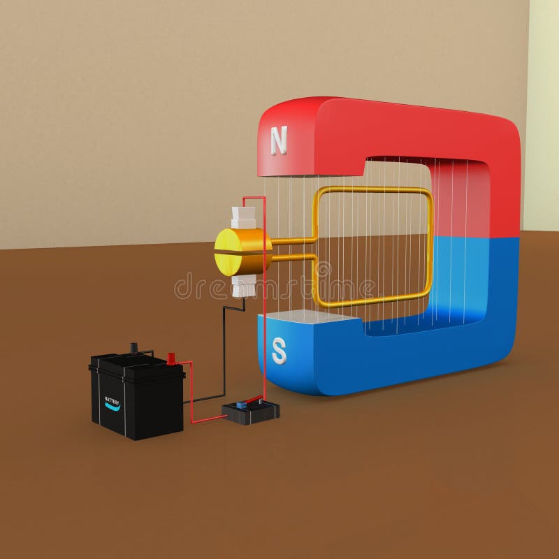 DC Generator stock illustration. Illustration of educational - 45342686