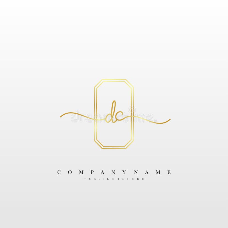 DC Initial Handwriting Minimalist Geometric Logo Template Vector Stock ... DC Initial Handwriting Minimalist Geometric Logo Template Vector Stock ...