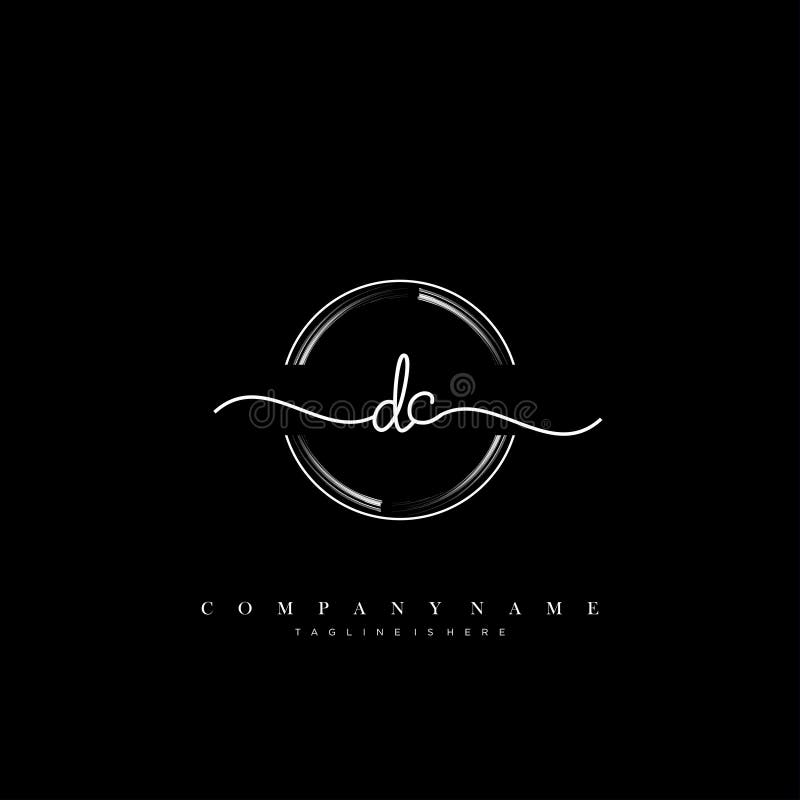 DC Initial Handwriting Minimalist Geometric Logo Template Vector Stock ... DC Initial Handwriting Minimalist Geometric Logo Template Vector Stock ...