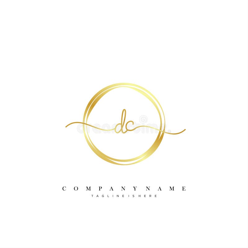 DC Initial Handwriting Minimalist Geometric Logo Template Vector Stock ... DC Initial Handwriting Minimalist Geometric Logo Template Vector Stock ...