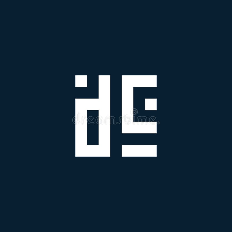 DC Initial Monogram Logo with Geometric Style Stock Vector ...