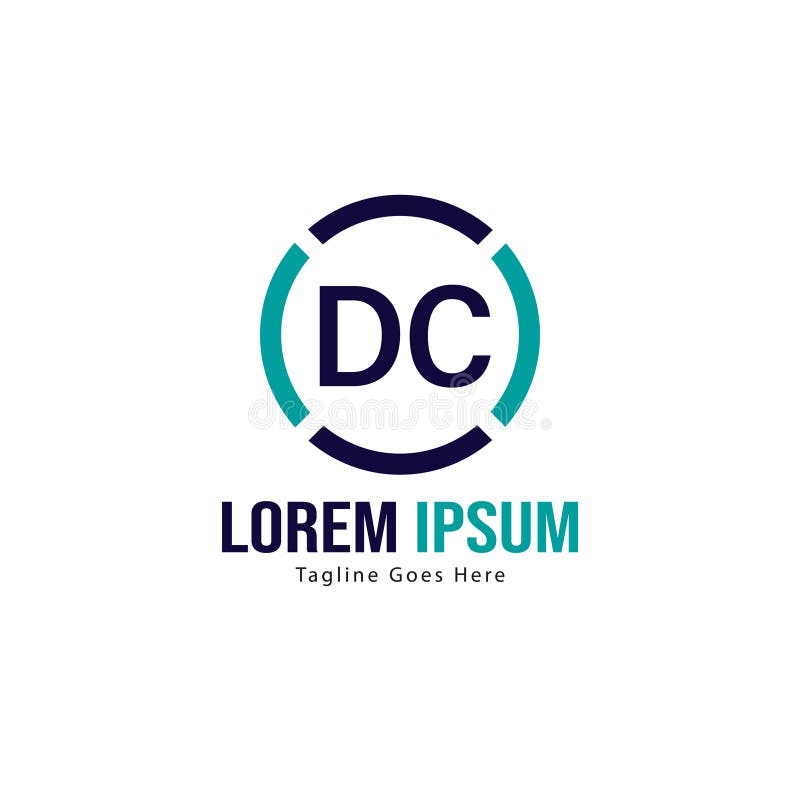 DC Letter Logo Design. Creative Modern DC Letters Icon Illustration ...