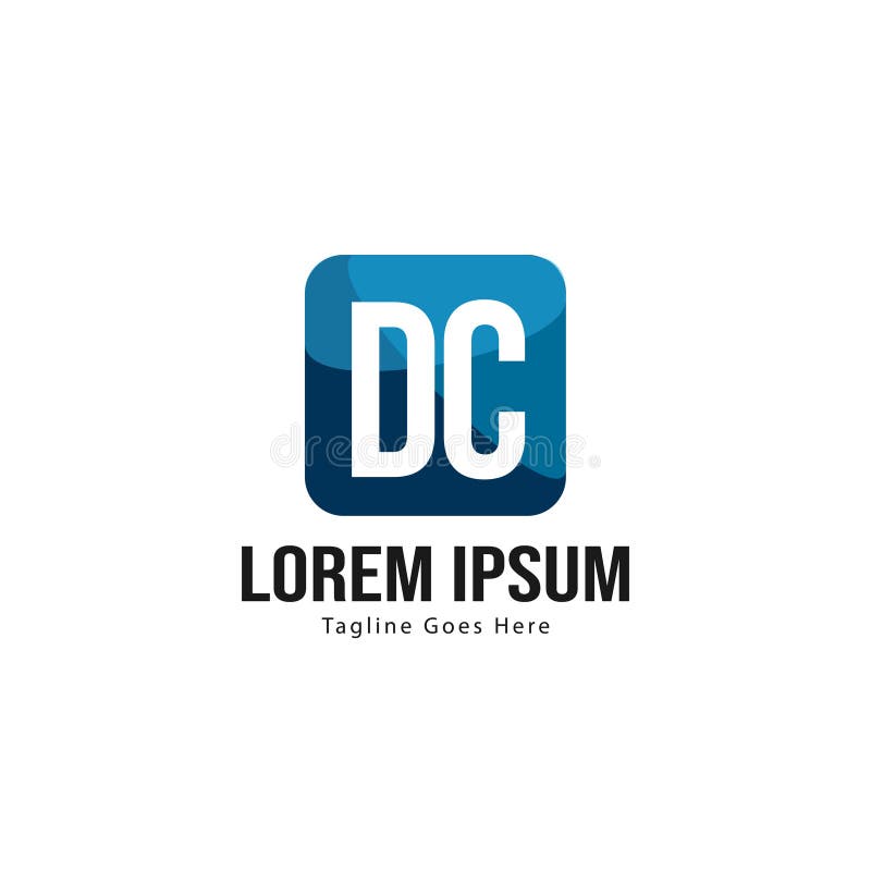 DC Letter Logo Design. Creative Modern DC Letters Icon Illustration ...