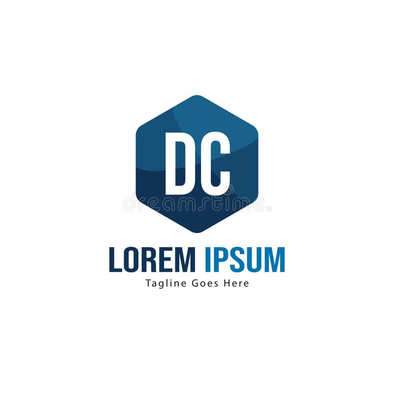 DC Letter Logo Design. Creative Modern DC Letters Icon Illustration ...