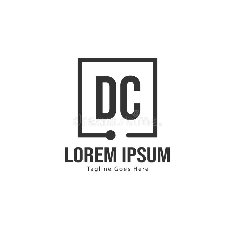 DC Letter Logo Design. Creative Modern DC Letters Icon Illustration ...
