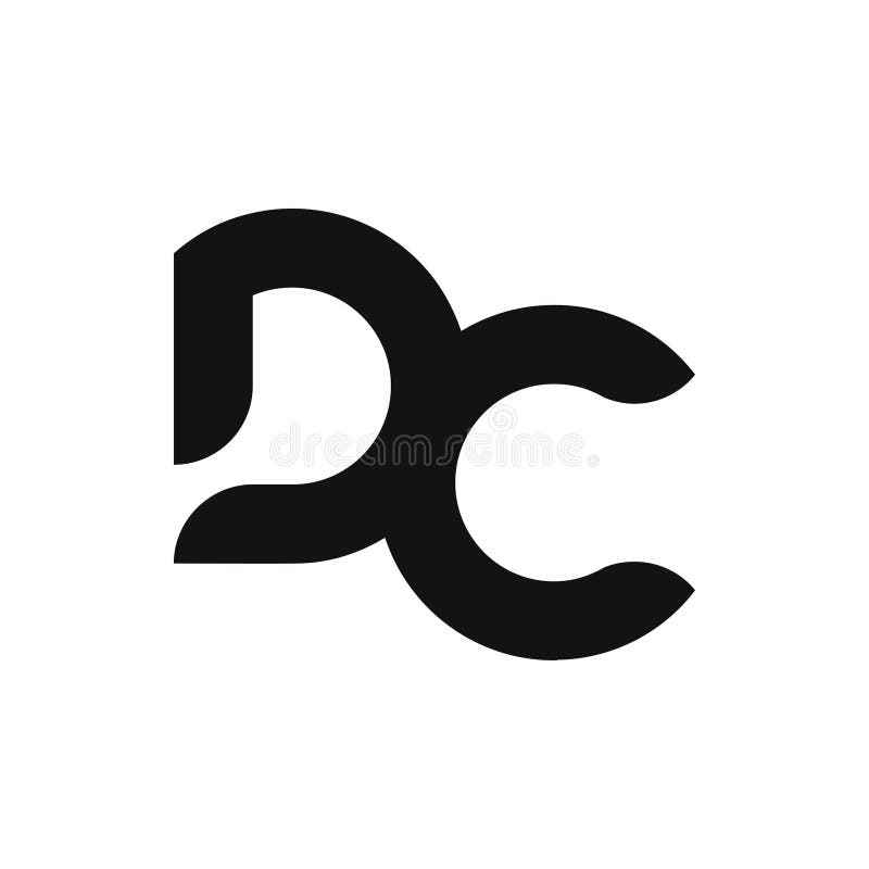DC Letter Logo Design with Simple Style Stock Vector - Illustration of ...
