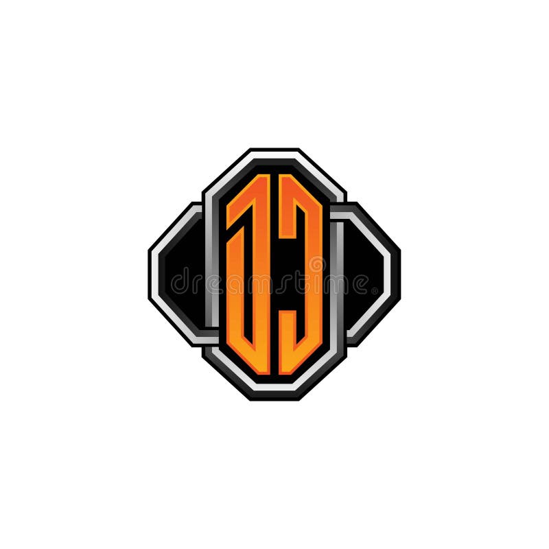 DC Logo Letter Geometric Vintage Style Stock Vector - Illustration of ...