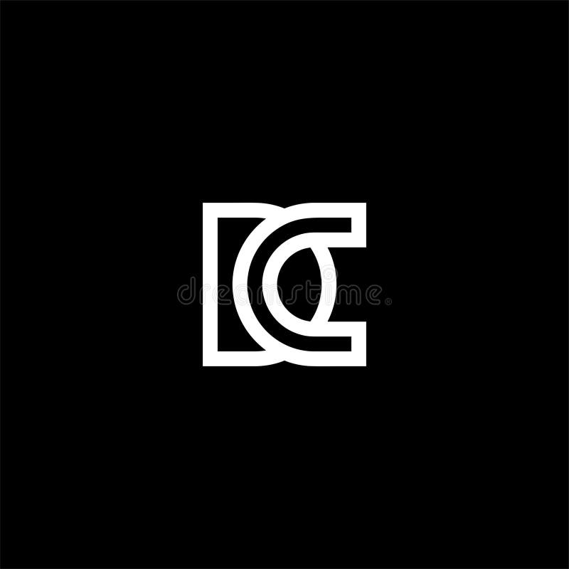 DC Logo - Minimal Vector Logo for Initial Letter Stock Illustration ...