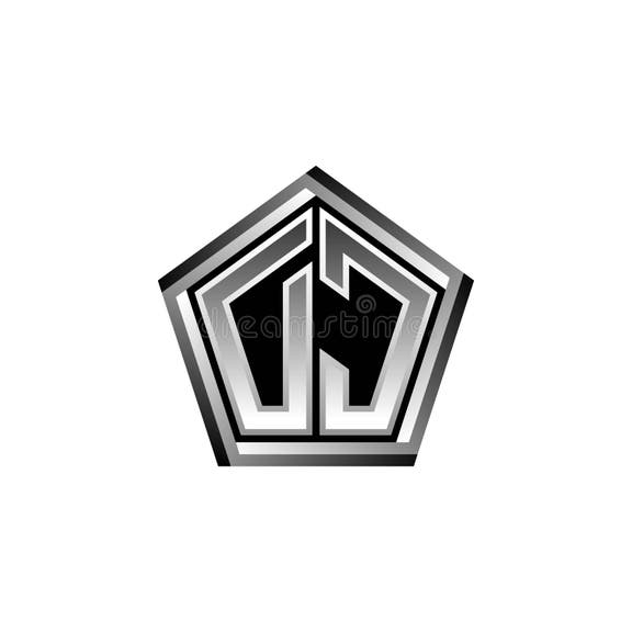 DC Logo Monogram Silver Geometric Modern Design Stock Vector ...