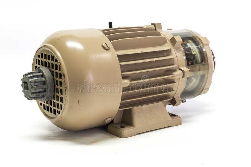 DC Machine on White Background Stock Photo - Image of direct, motor ...